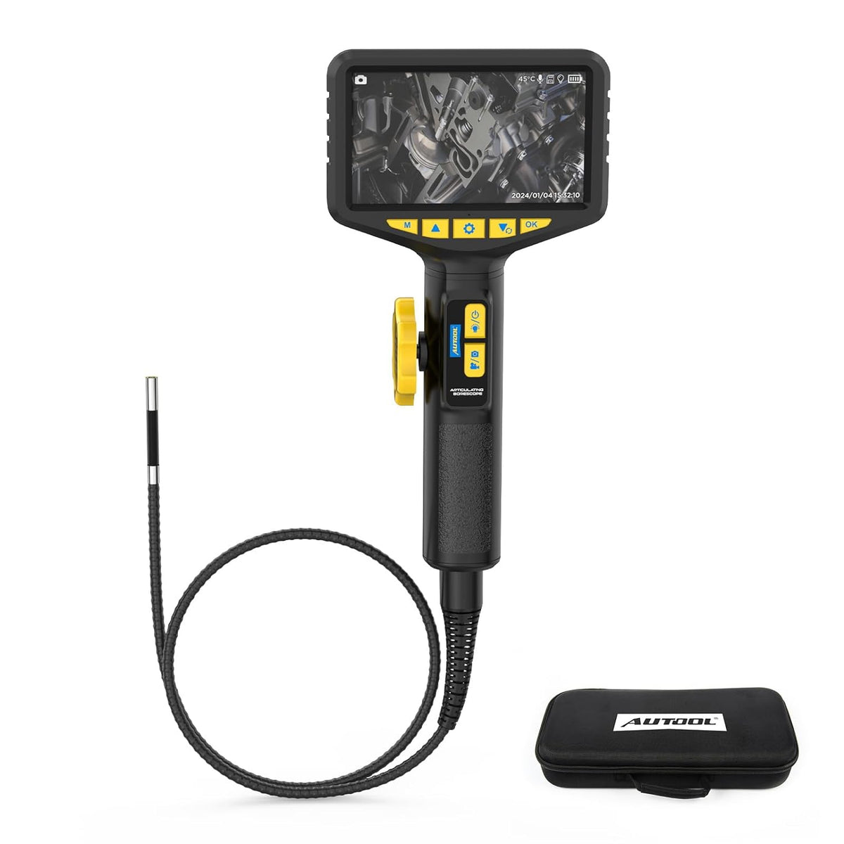 AUTOOL Two-Way Articulating Borescope with Light 6.35mm — Discount Tools NZ
