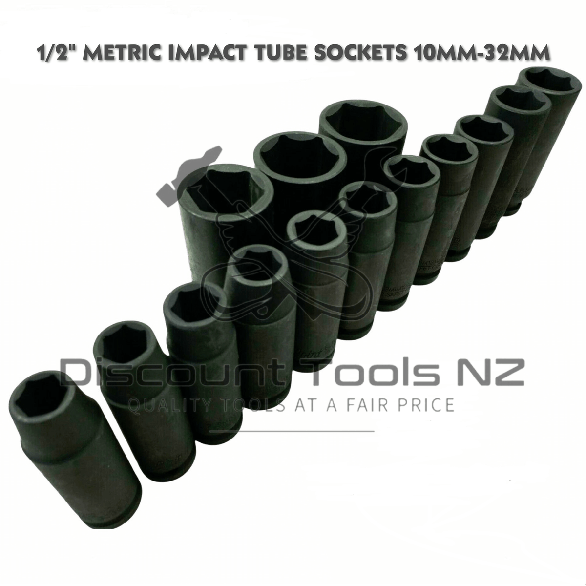 Blue Point 1/2 Metric Impact Tube Sockets 10mm-32mm — Discount Tools NZ