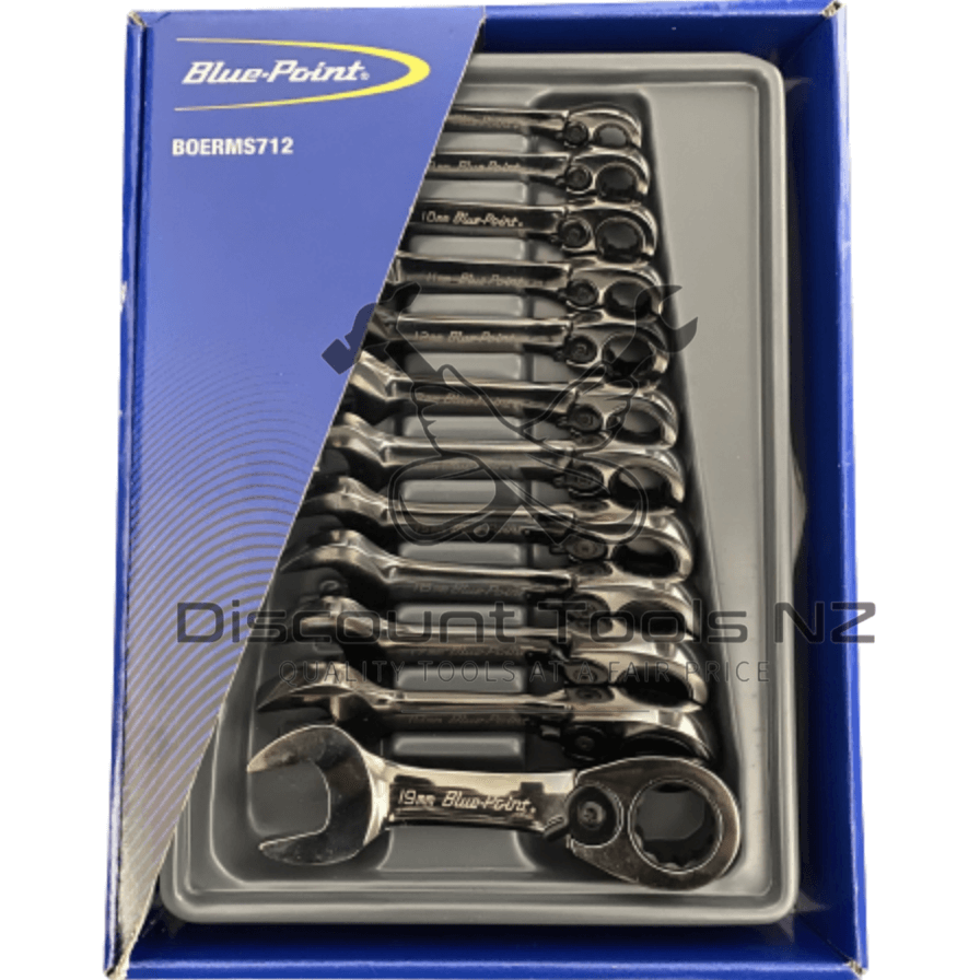 Blue Point Tools Short Ratchet Spanner Set 8-19mm BOERMS712 — Discount ...