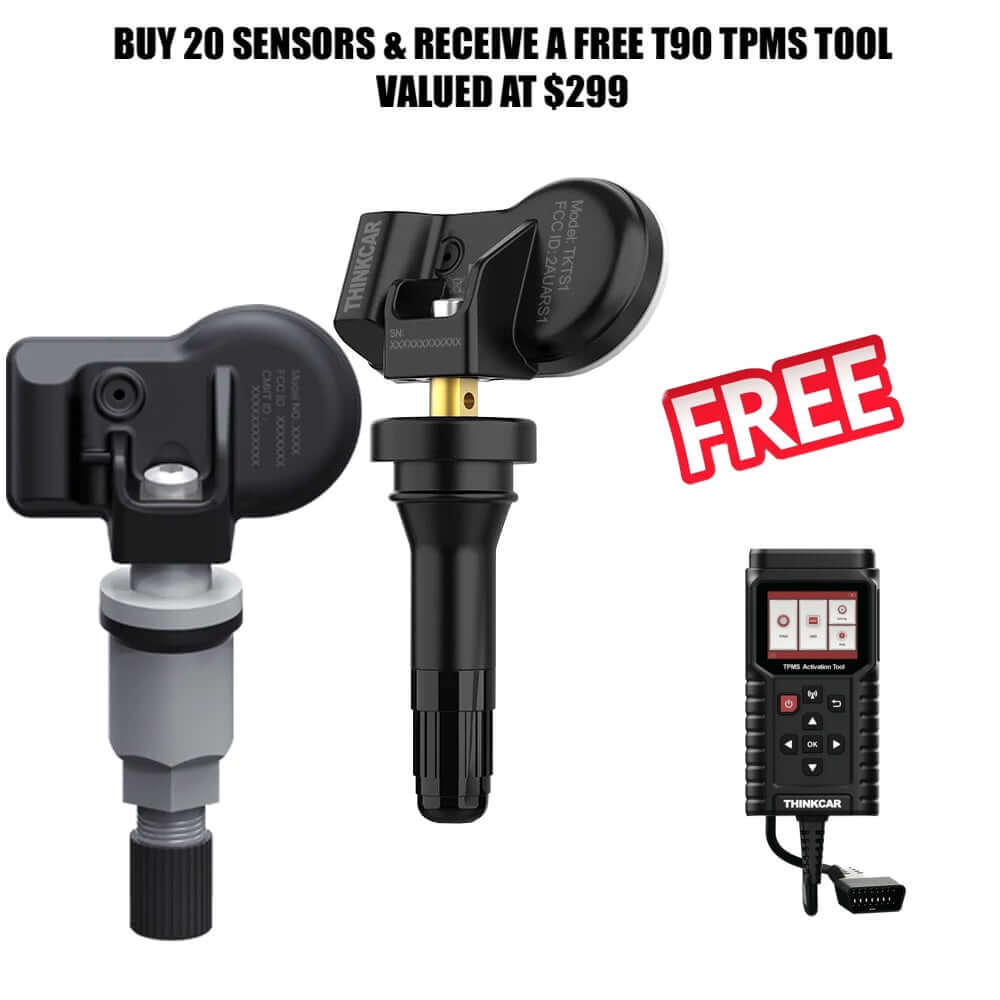 THINKTPMS THINKCAR Universal TPMS Tyre Pressure Sensor 315-433 MHZ ...